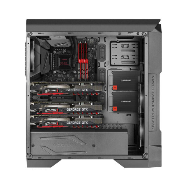 کیس گیمینگ گرین مدل GREEN STRIKER GAMING CASE - کامپیوترچی